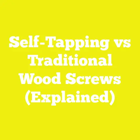 Self-Tapping vs Traditional Wood Screws (Explained)