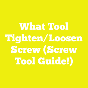Do All Screws Tighten Clockwise (Screw Direction!)
