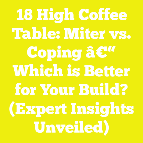 18 High Coffee Table: Miter vs. Coping â€“ Which is Better for Your ...