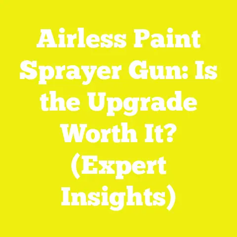 Airless Paint Sprayer Gun: Is the Upgrade Worth It? (Expert Insights)
