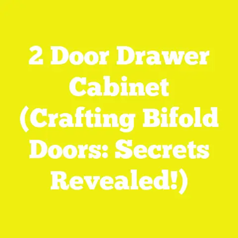 2 Door Drawer Cabinet (Crafting Bifold Doors: Secrets Revealed!)