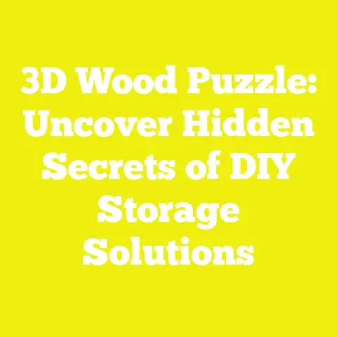 3D Wood Puzzle: Uncover Hidden Secrets of DIY Storage Solutions