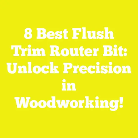 8 Best Flush Trim Router Bit: Unlock Precision in Woodworking!