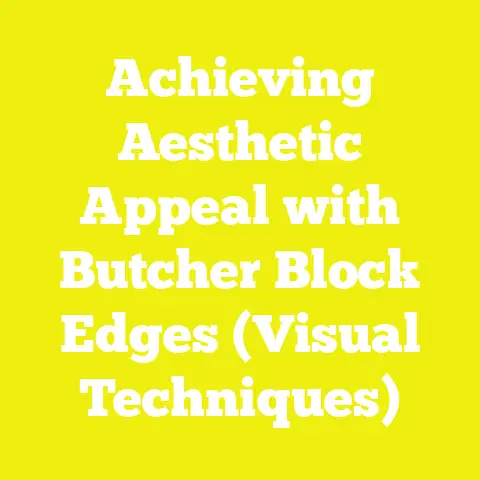 Achieving Aesthetic Appeal with Butcher Block Edges (Visual Techniques)