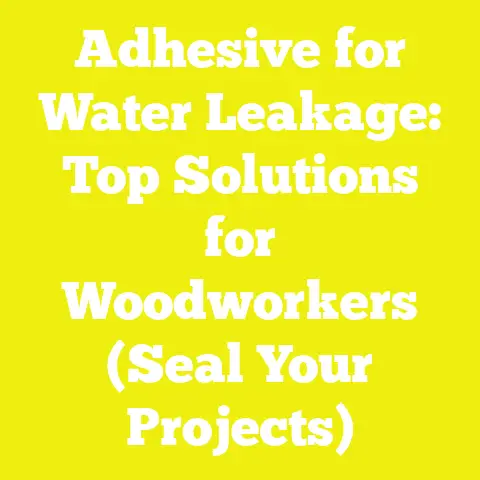 Adhesive for Water Leakage: Top Solutions for Woodworkers (Seal Your ...