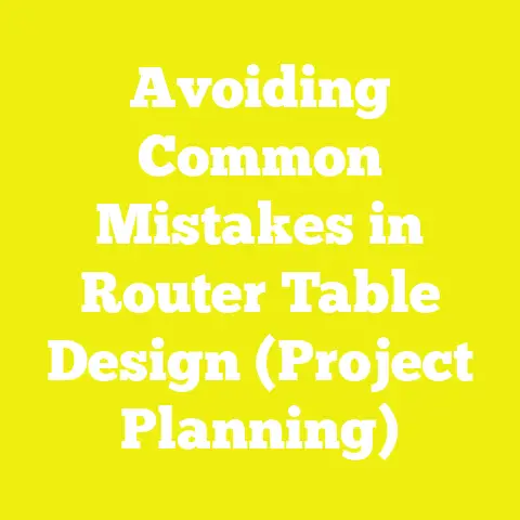 Avoiding Common Mistakes in Router Table Design (Project Planning)