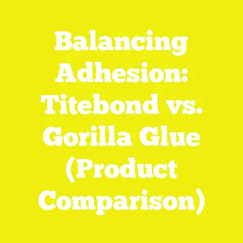 Balancing Adhesion: Titebond vs. Gorilla Glue (Product Comparison)
