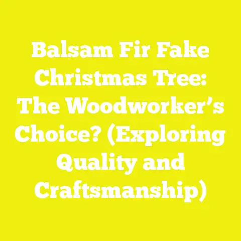 Balsam Fir Fake Christmas Tree: The Woodworker's Choice? (Exploring ...