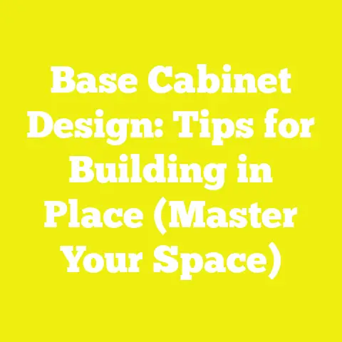 Base Cabinet Design: Tips for Building in Place (Master Your Space)