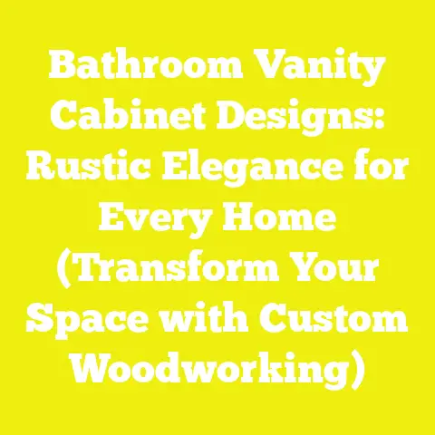 Bathroom Vanity Cabinet Designs: Rustic Elegance for Every Home ...