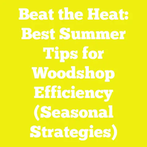 Beat the Heat: Best Summer Tips for Woodshop Efficiency (Seasonal ...