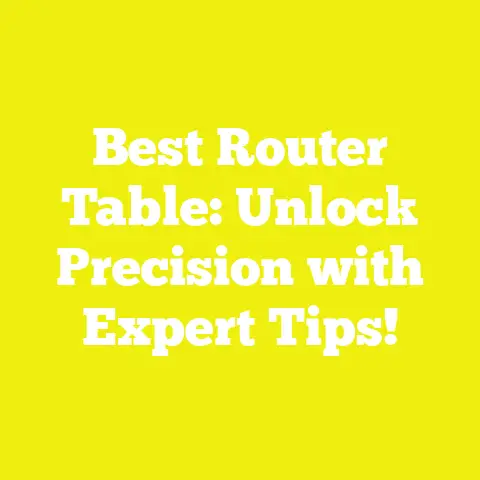 Best Router Table: Unlock Precision with Expert Tips!