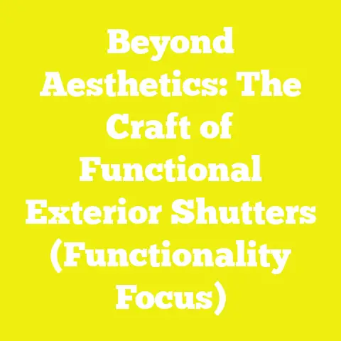 Beyond Aesthetics: The Craft of Functional Exterior Shutters ...