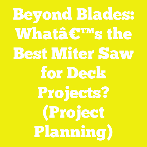 Beyond Blades: Whatâ€™s the Best Miter Saw for Deck Projects? (Project ...