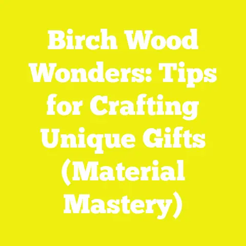 Birch Wood Wonders: Tips for Crafting Unique Gifts (Material Mastery)