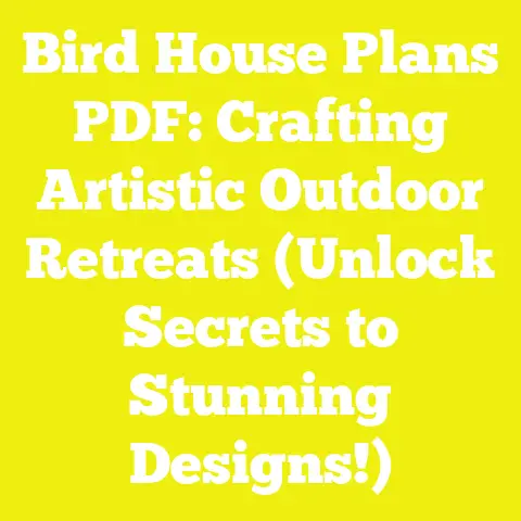 Bird House Plans PDF: Crafting Artistic Outdoor Retreats (Unlock ...