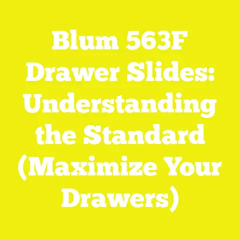 Blum 563F Drawer Slides: Understanding the Standard (Maximize Your Drawers)