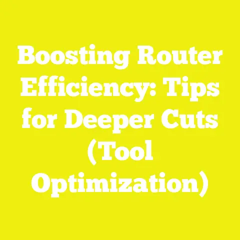 Boosting Router Efficiency: Tips for Deeper Cuts (Tool Optimization)
