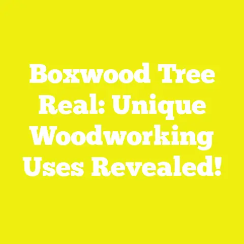 Boxwood Tree Real: Unique Woodworking Uses Revealed!