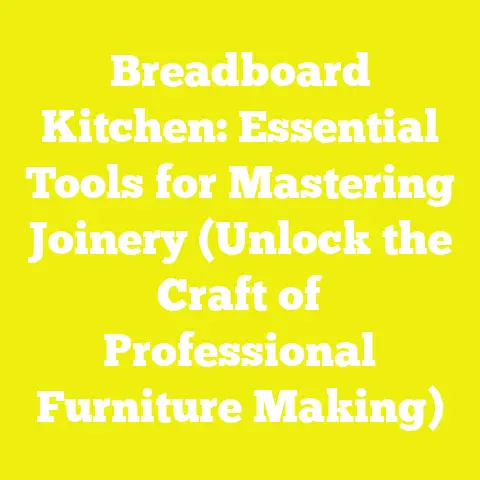 Breadboard Kitchen: Essential Tools for Mastering Joinery (Unlock the ...