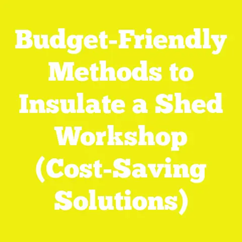 Budget-Friendly Methods to Insulate a Shed Workshop (Cost-Saving Solutions)