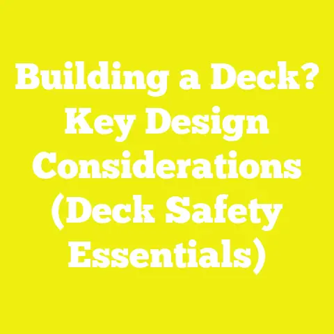 Building a Deck? Key Design Considerations (Deck Safety Essentials)