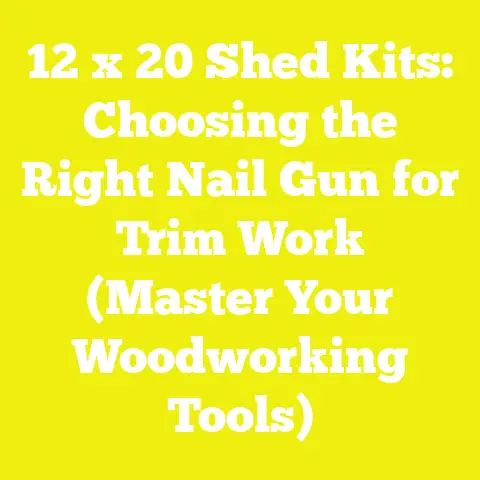 12 x 20 Shed Kits: Choosing the Right Nail Gun for Trim Work (Master ...