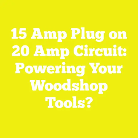 15 Amp Plug on 20 Amp Circuit: Powering Your Woodshop Tools?
