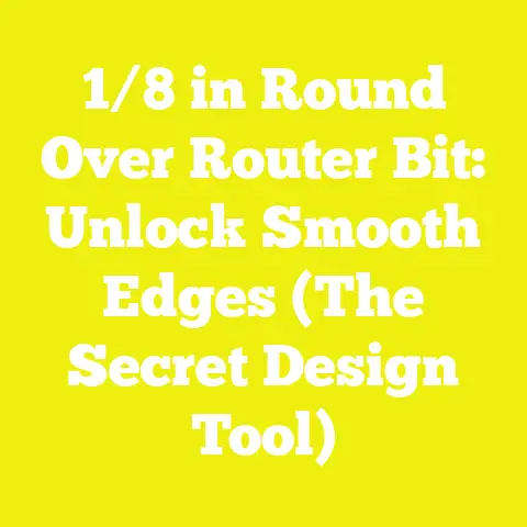 1/8 in Round Over Router Bit: Unlock Smooth Edges (The Secret Design Tool)