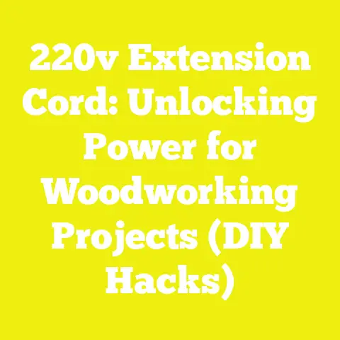 220v Extension Cord: Unlocking Power for Woodworking Projects (DIY Hacks)