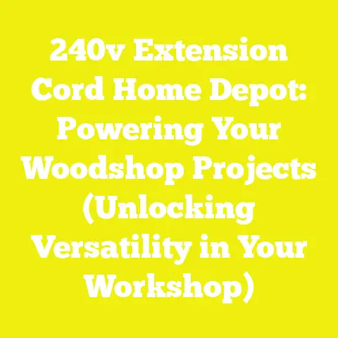 240v Extension Cord Home Depot: Powering Your Woodshop Projects ...