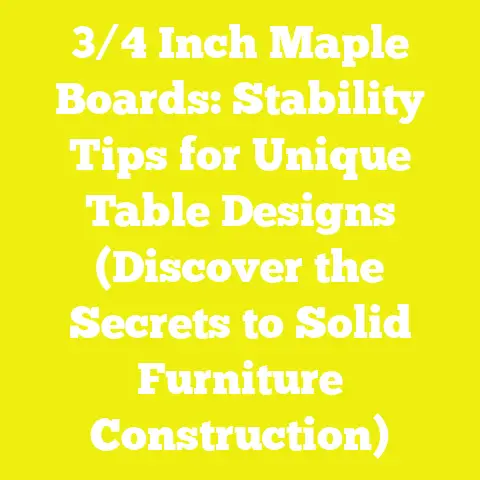 3/4 Inch Maple Boards: Stability Tips for Unique Table Designs ...