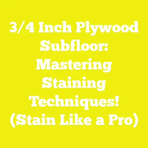 3/4 Inch Plywood Subfloor: Mastering Staining Techniques! (Stain Like a ...