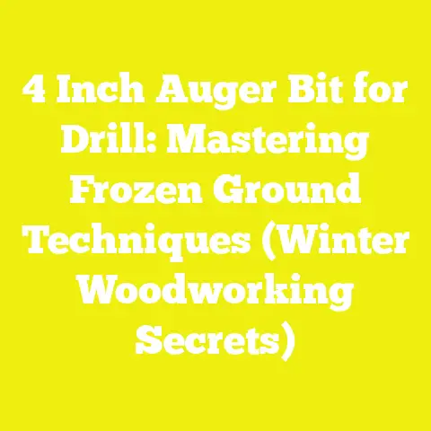 4 Inch Auger Bit for Drill: Mastering Frozen Ground Techniques (Winter ...