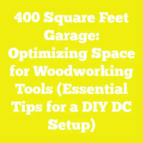 400 Square Feet Garage: Optimizing Space for Woodworking Tools ...