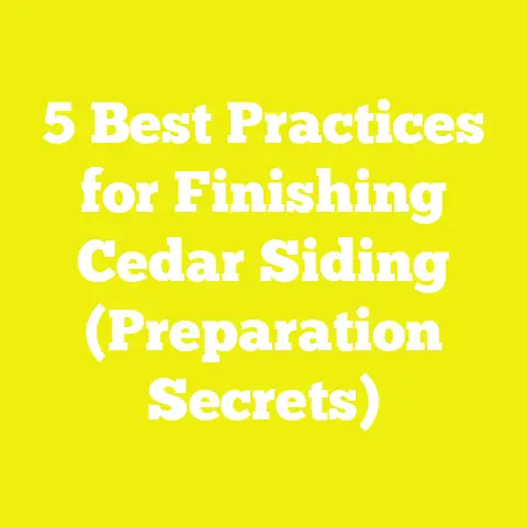 5 Best Practices for Finishing Cedar Siding (Preparation Secrets)