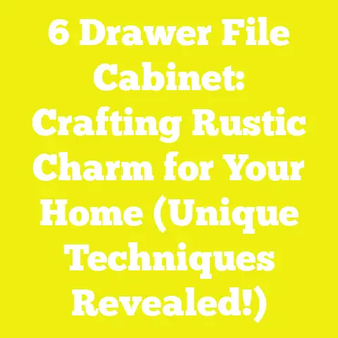 6 Drawer File Cabinet: Crafting Rustic Charm for Your Home (Unique ...