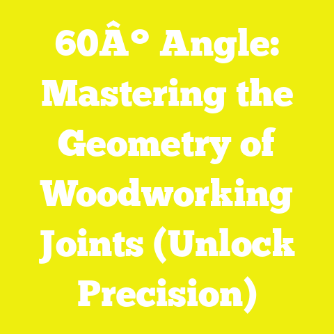 60Â° Angle: Mastering the Geometry of Woodworking Joints (Unlock Precision)