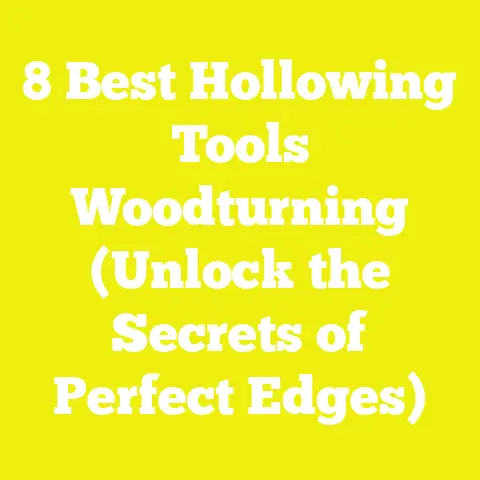 8 Best Hollowing Tools Woodturning (Unlock the Secrets of Perfect Edges)