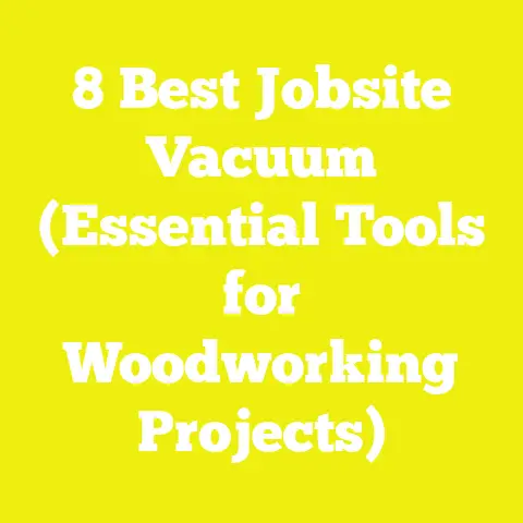 8 Best Jobsite Vacuum (Essential Tools for Woodworking Projects)