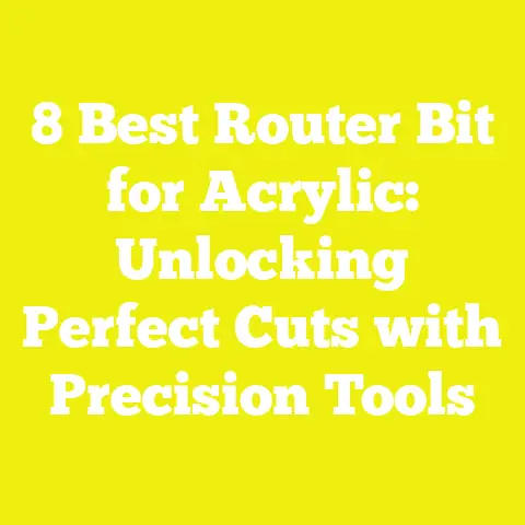 8 Best Router Bit for Acrylic: Unlocking Perfect Cuts with Precision Tools