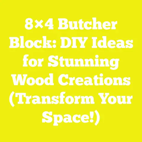 8x4 Butcher Block: DIY Ideas for Stunning Wood Creations (Transform ...