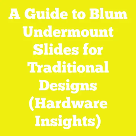 A Guide to Blum Undermount Slides for Traditional Designs (Hardware ...