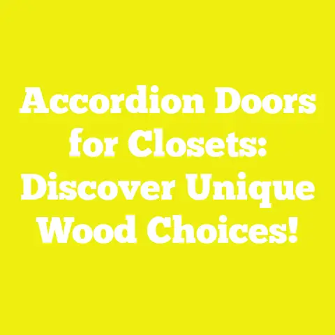 Accordion Doors for Closets: Discover Unique Wood Choices!
