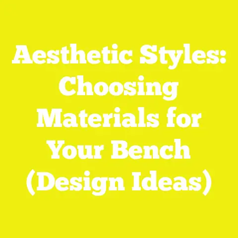 Aesthetic Styles: Choosing Materials for Your Bench (Design Ideas)
