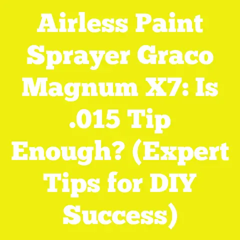 Airless Paint Sprayer Graco Magnum X7: Is .015 Tip Enough? (Expert Tips ...