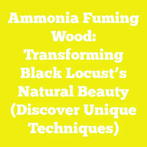 Ammonia Fuming Wood: Transforming Black Locust's Natural Beauty ...