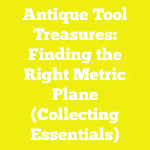 Antique Tool Treasures: Finding the Right Metric Plane (Collecting ...