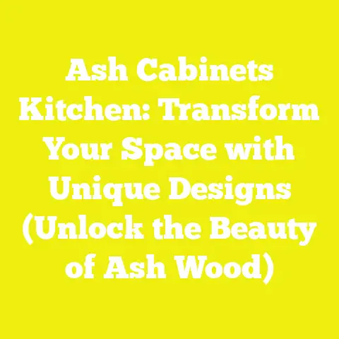 Ash Cabinets Kitchen: Transform Your Space with Unique Designs (Unlock the Beauty of Ash Wood)