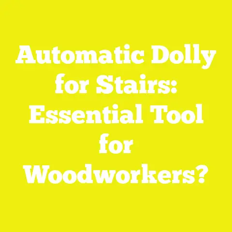 Automatic Dolly for Stairs: Essential Tool for Woodworkers?